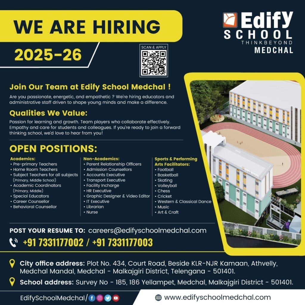 Careers - Edify School Medchal